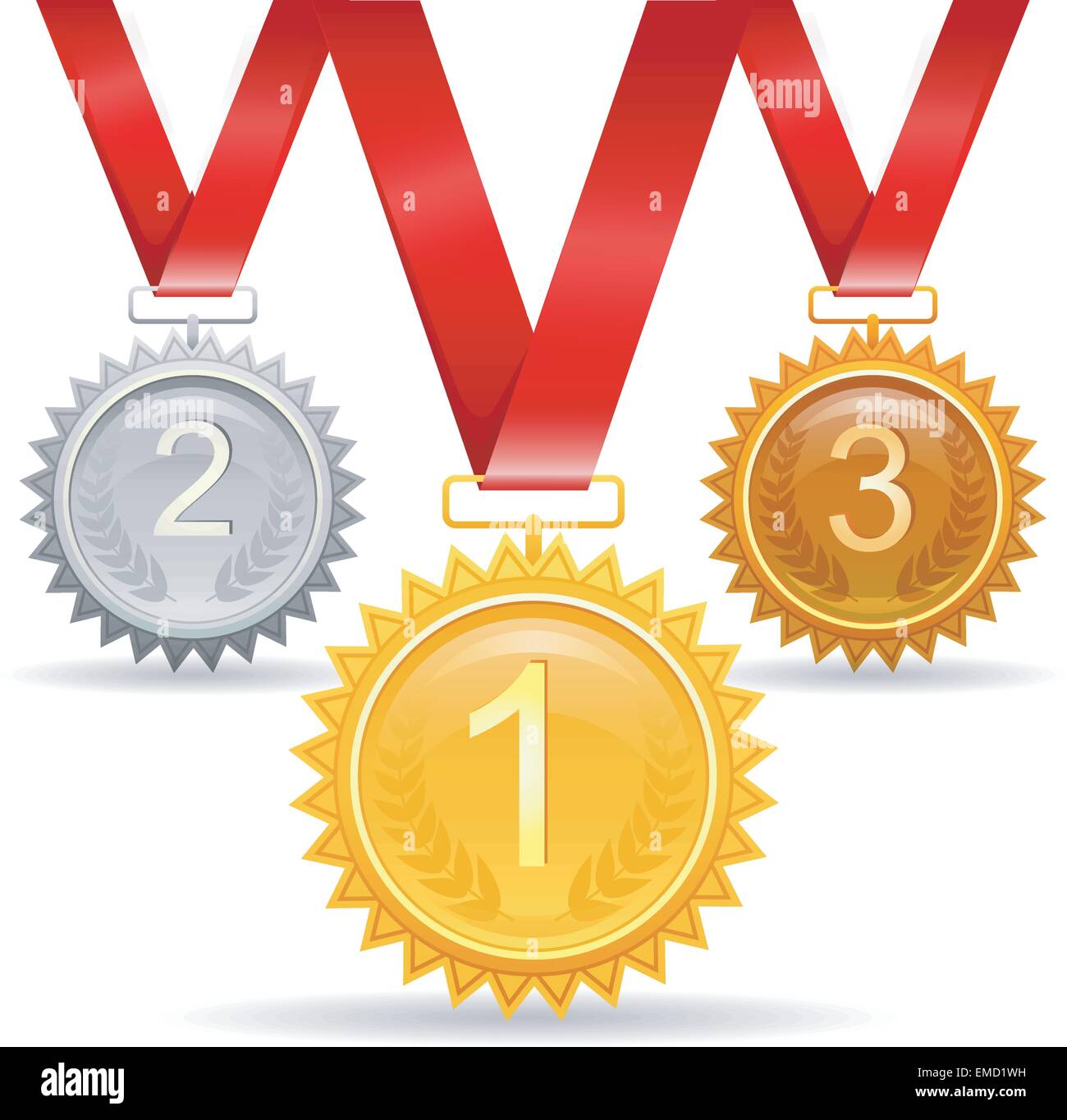 With her three medals hi-res stock photography and images - Alamy