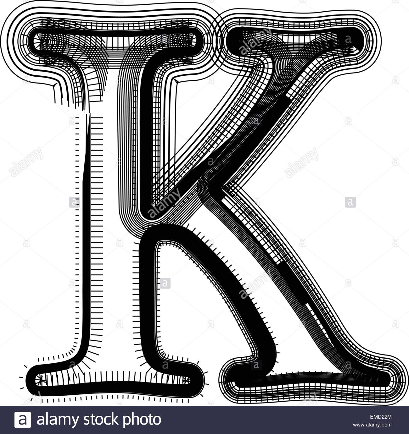 Letter K Black and White Stock Photos & Images - Alamy