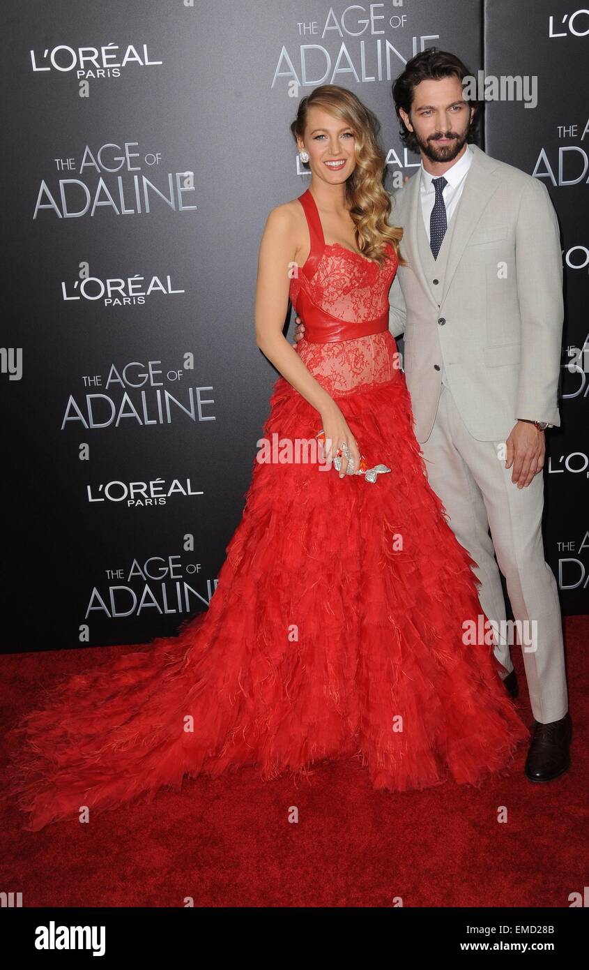 New York, NY, USA. 19th Apr, 2015. Blake Lively, Michiel Huisman at ...