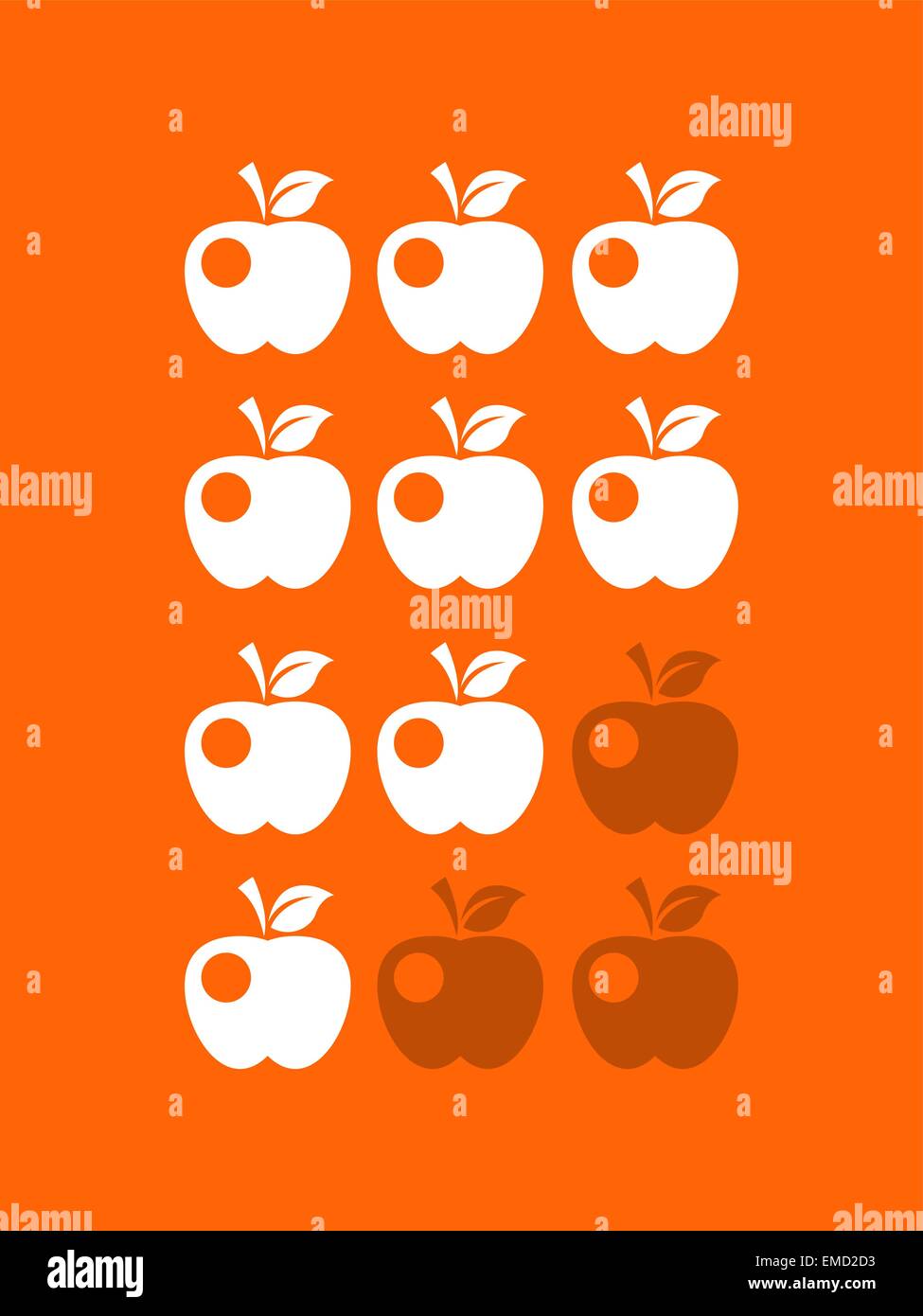 Dozen apples Stock Vector Images - Alamy