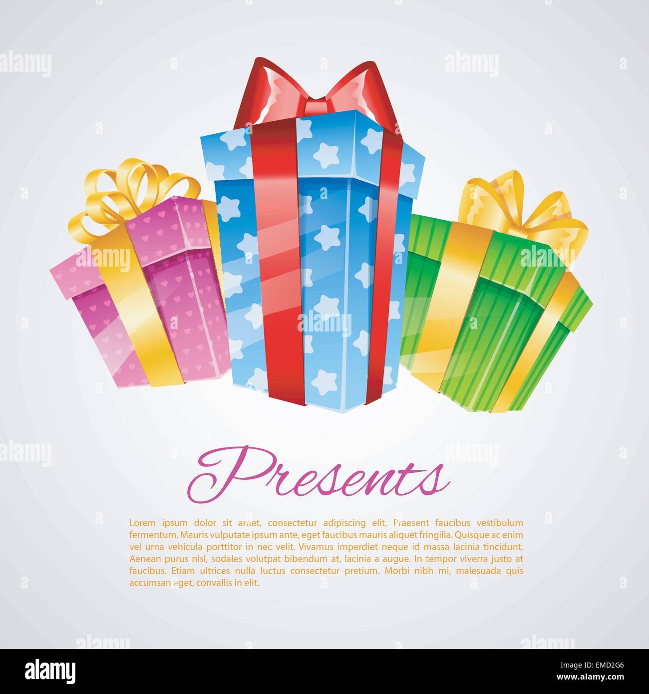 Set of colorful gift boxes with bows Stock Vector Image & Art - Alamy