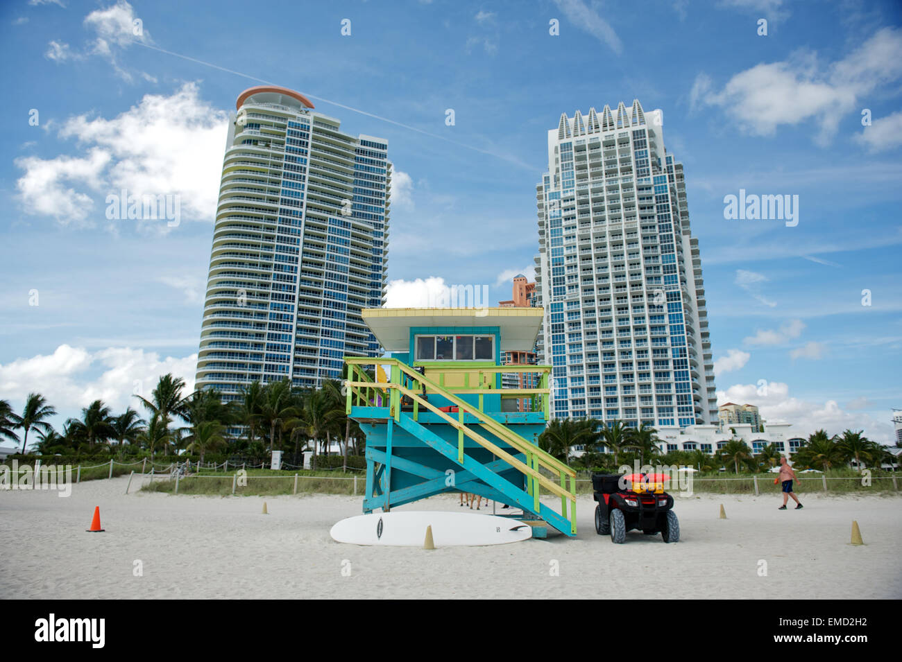 lifegard and skyscrapers Stock Photo - Alamy