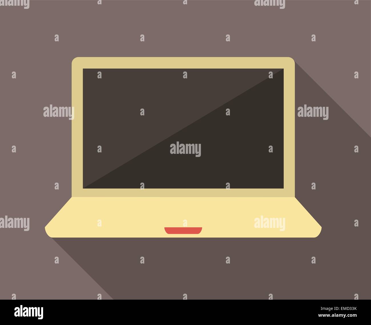 Flat laptop hi-res stock photography and images - Alamy