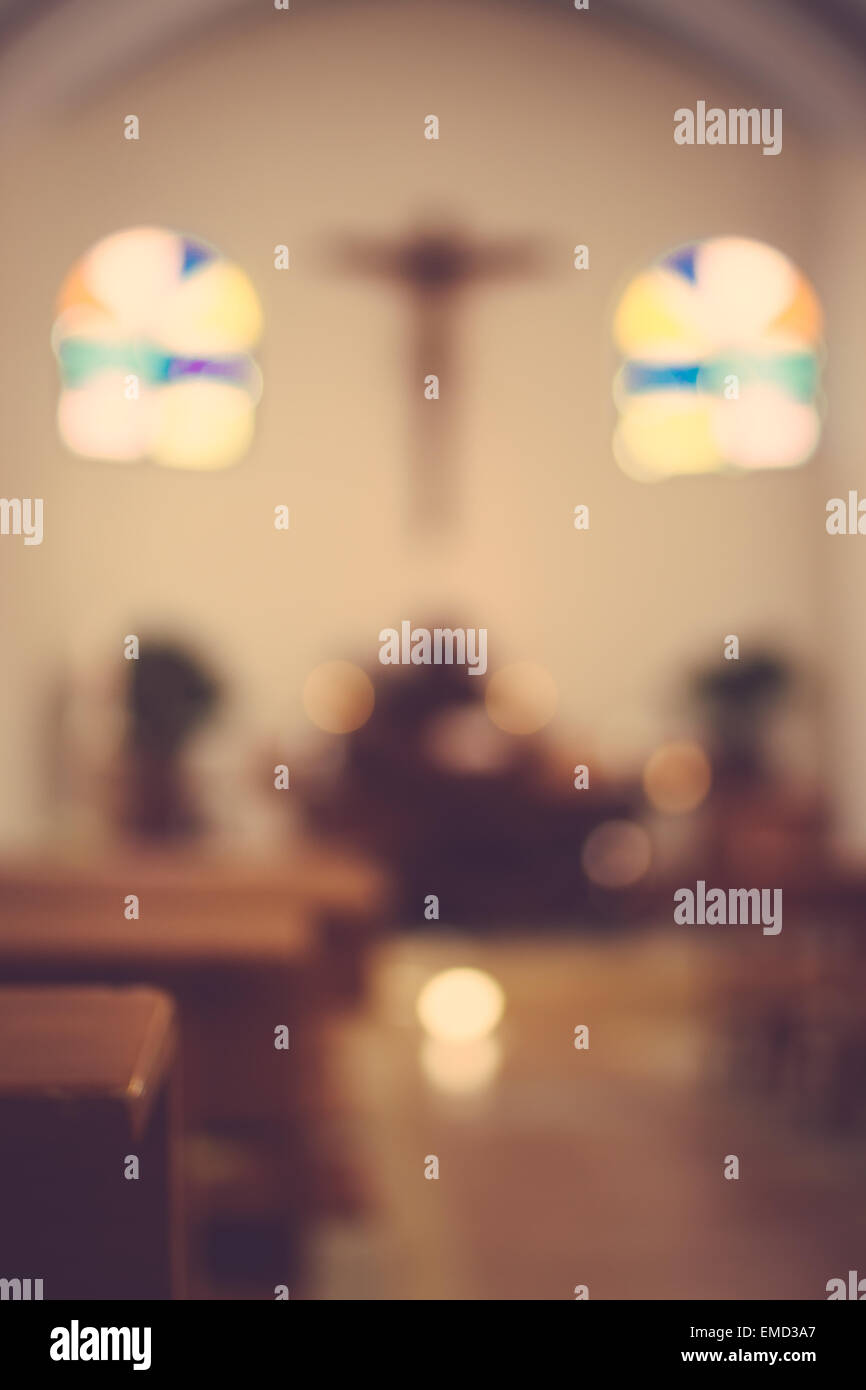 church interior blur abstract background Stock Photo - Alamy