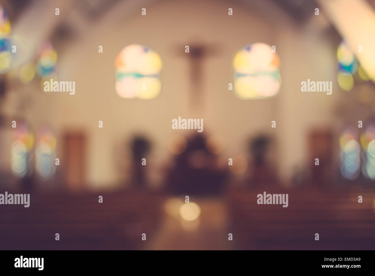 church interior blur abstract background Stock Photo - Alamy