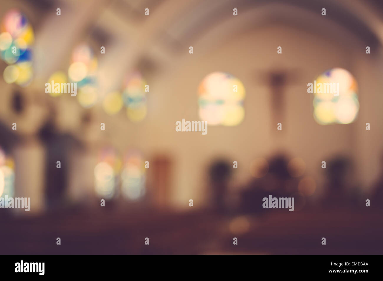 Blurry church hi-res stock photography and images - Alamy