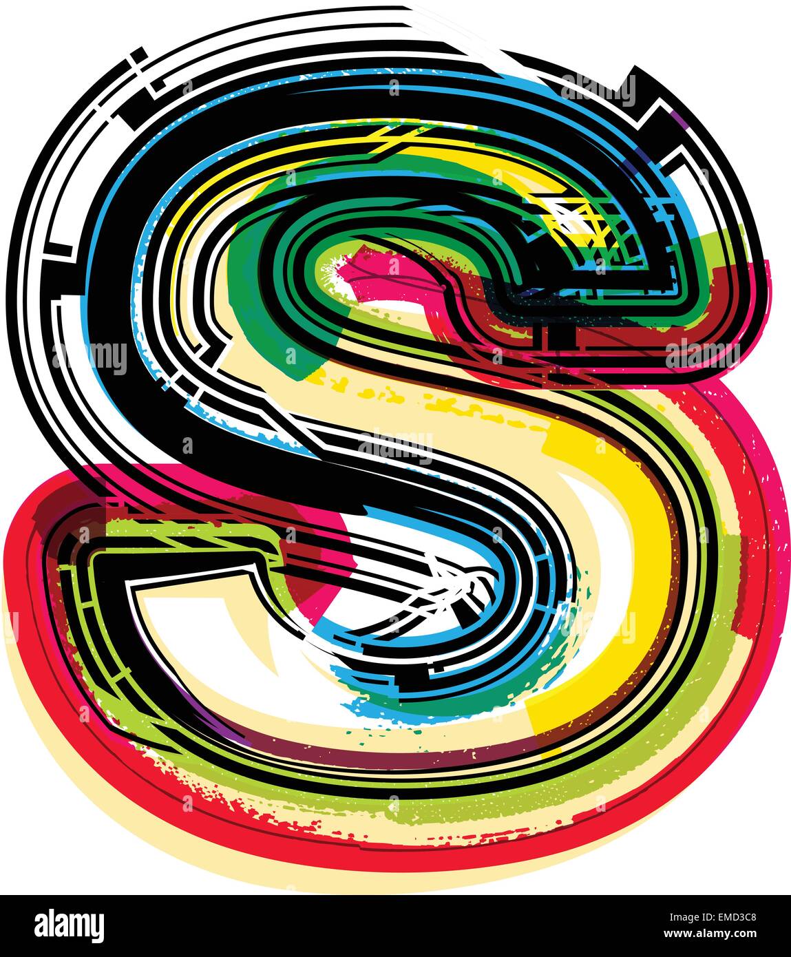 Font Illustration. LETTER s Stock Vector Image & Art - Alamy