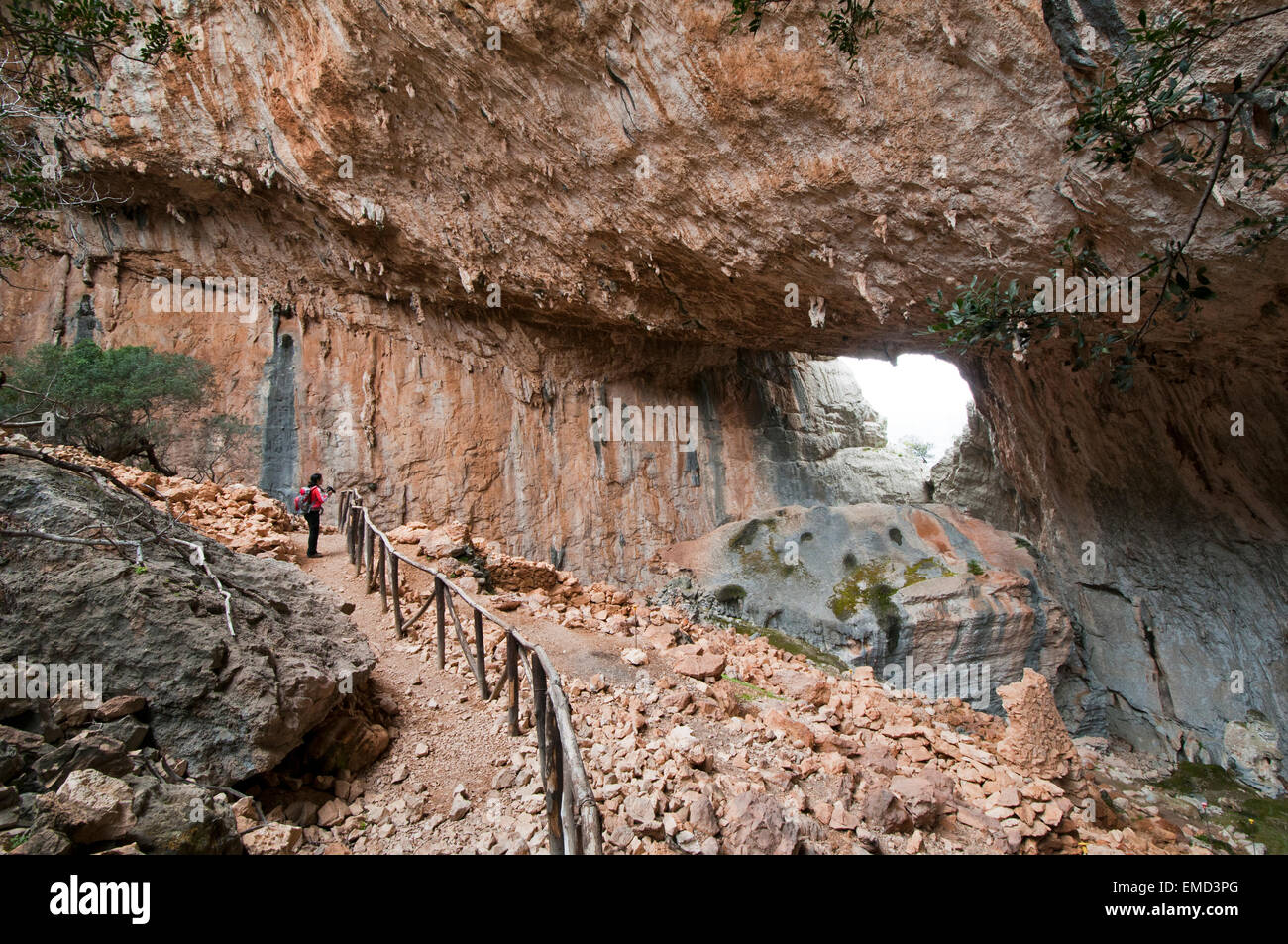 Dorgali,Sardinia,Italy,12/4/2015. Tourist visiting the old ...