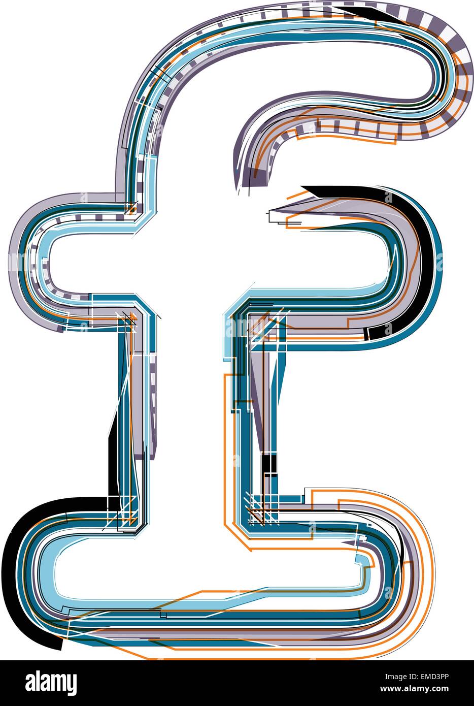 Typography font f hi-res stock photography and images - Alamy