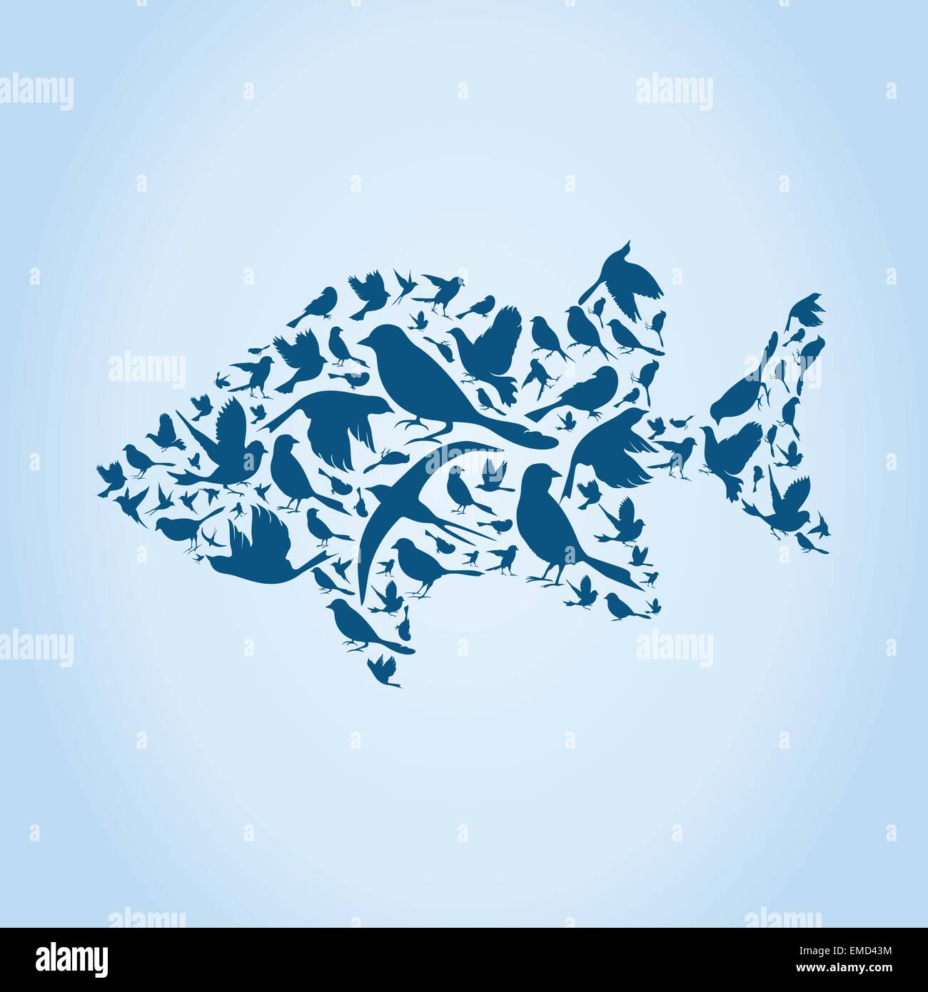 Birds that fish Stock Vector Images - Alamy