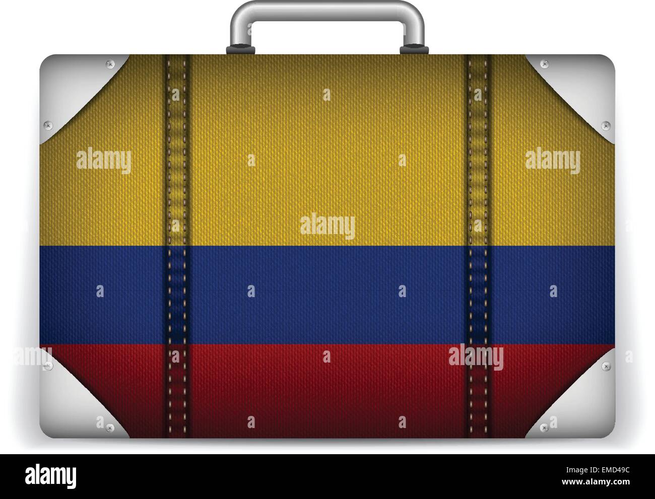 Colombia Travel Luggage with Flag for Vacation Stock Vector Image & Art ...