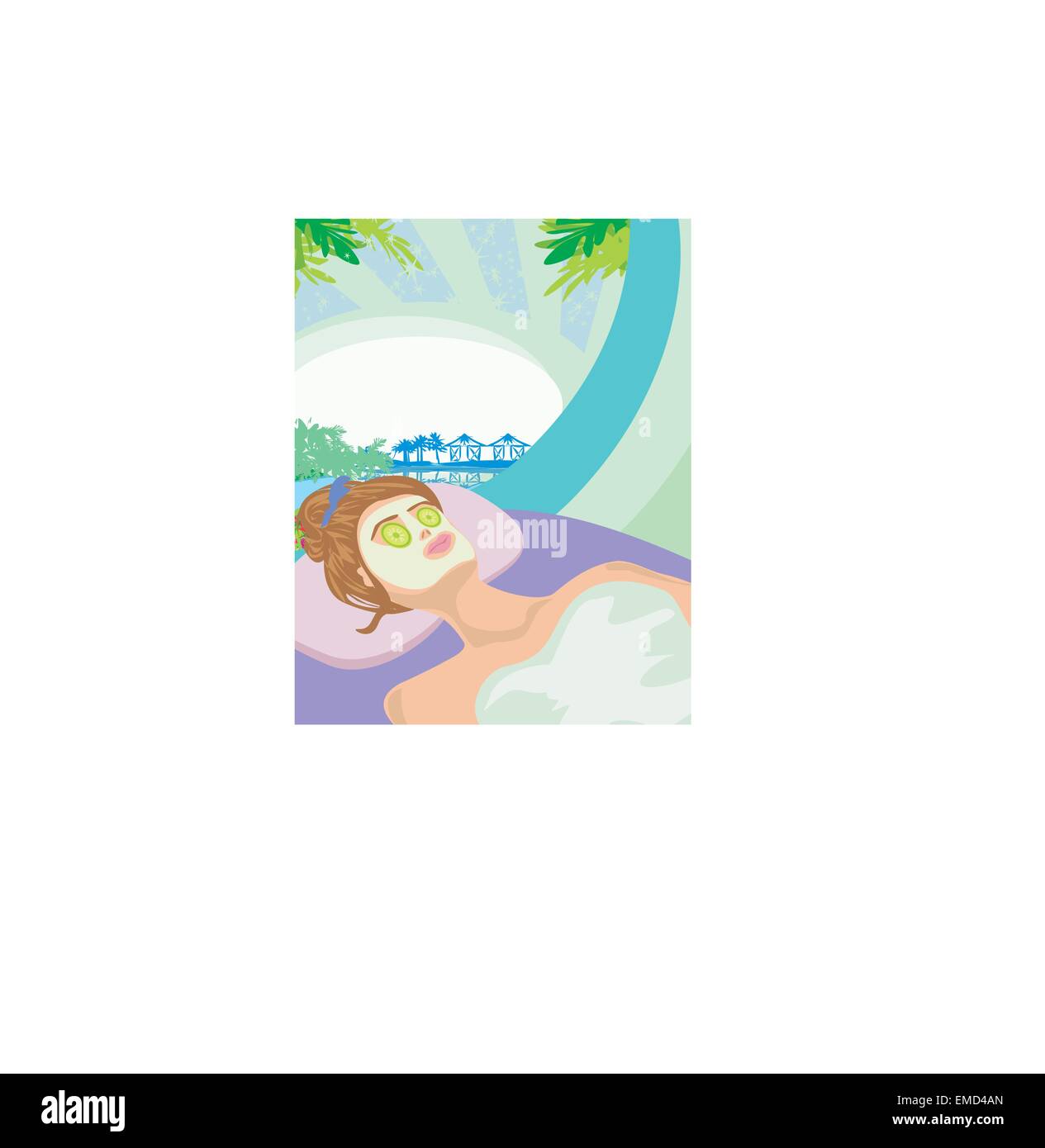Spa cartoon Stock Vector Images - Alamy