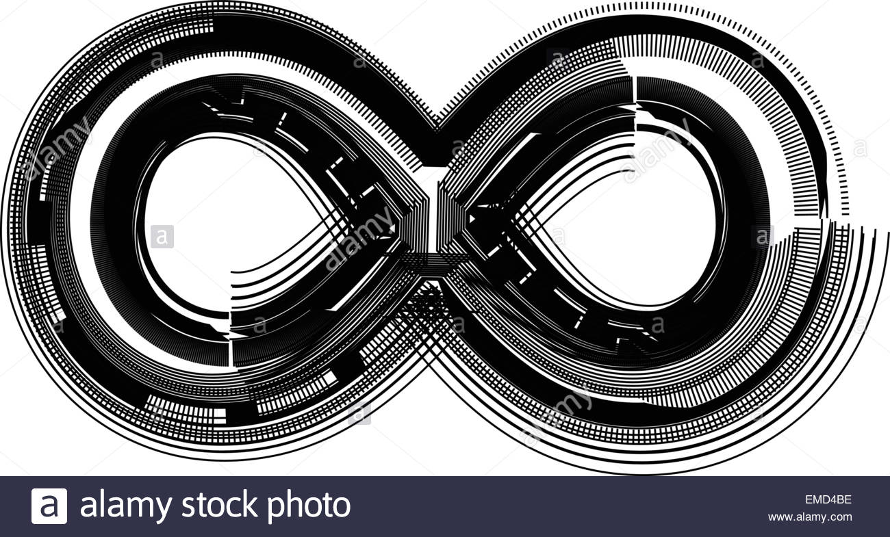 Infinity Symbol Drawing Black and White Stock Photos & Images - Alamy