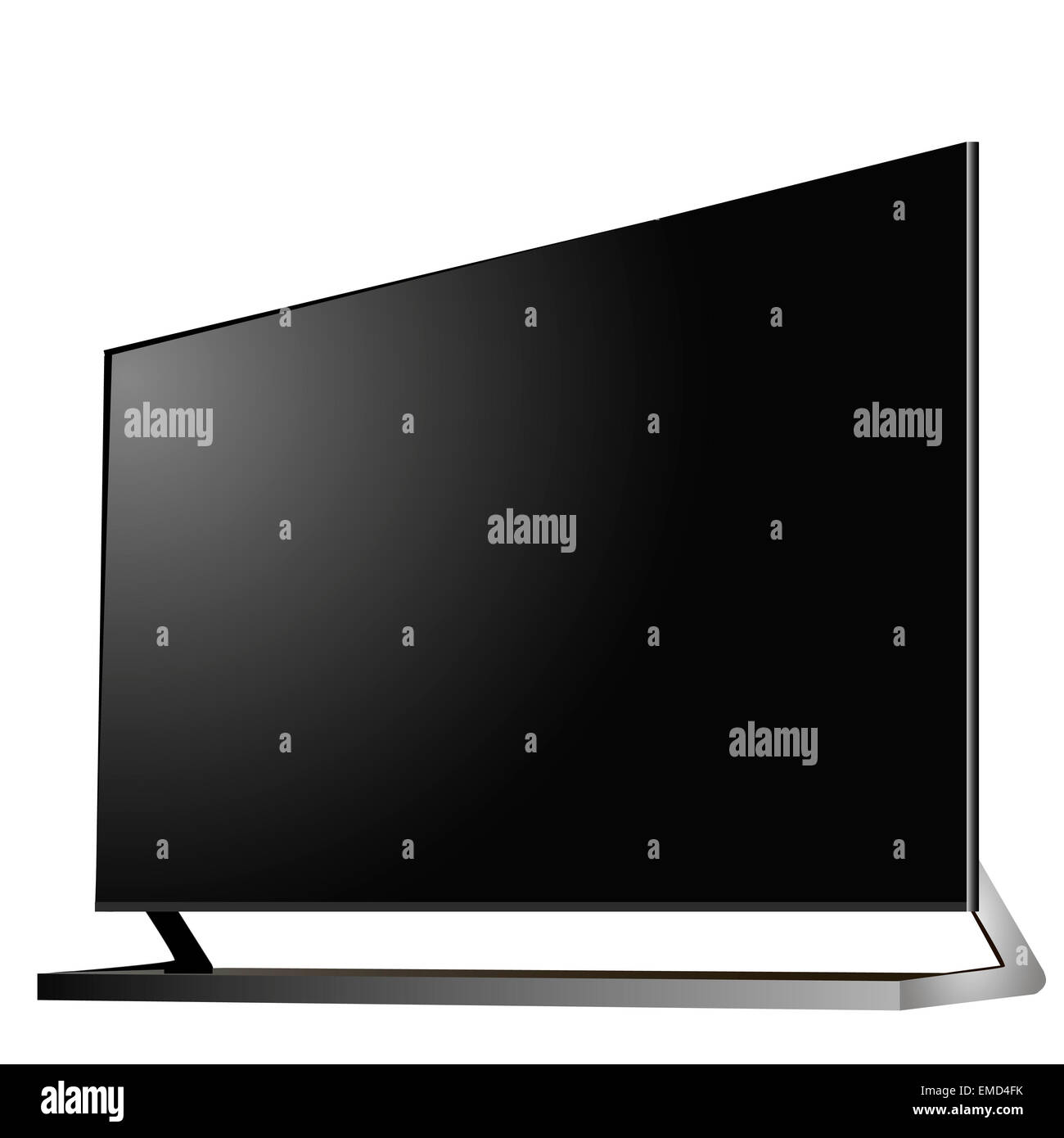 TV, modern flat screen lcd, led, vector illustration Stock Photo - Alamy