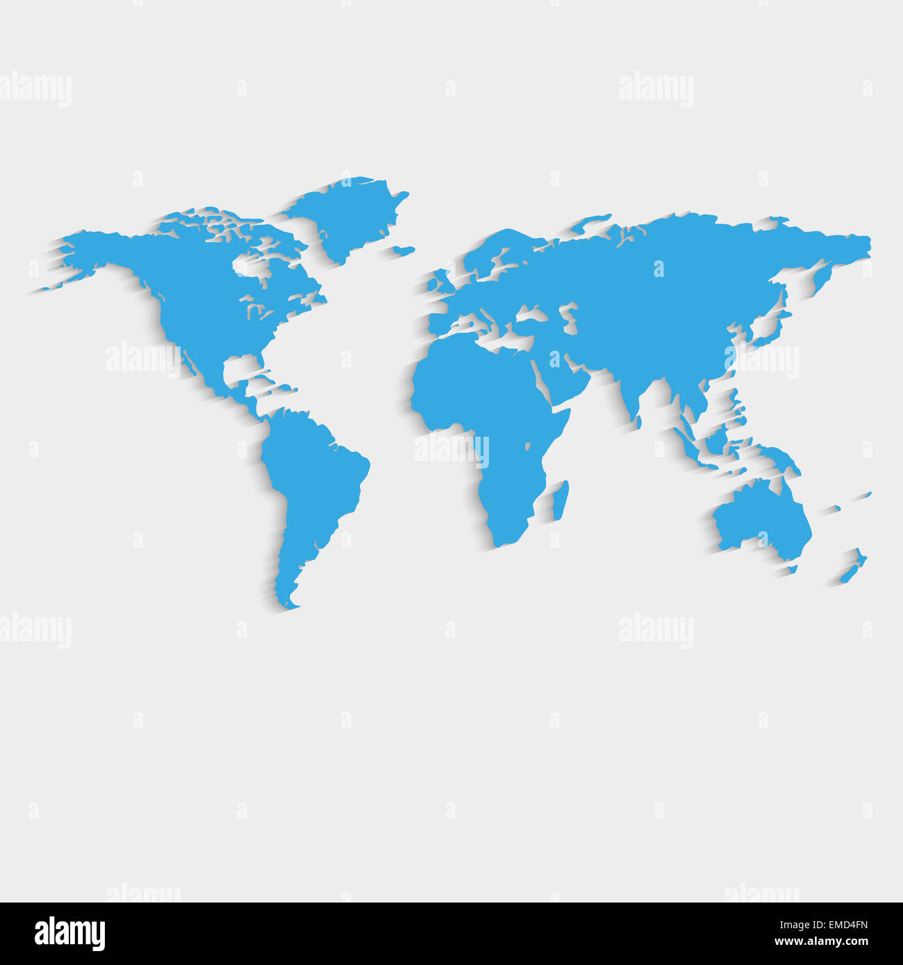 World Map Illustration Stock Photo - Alamy