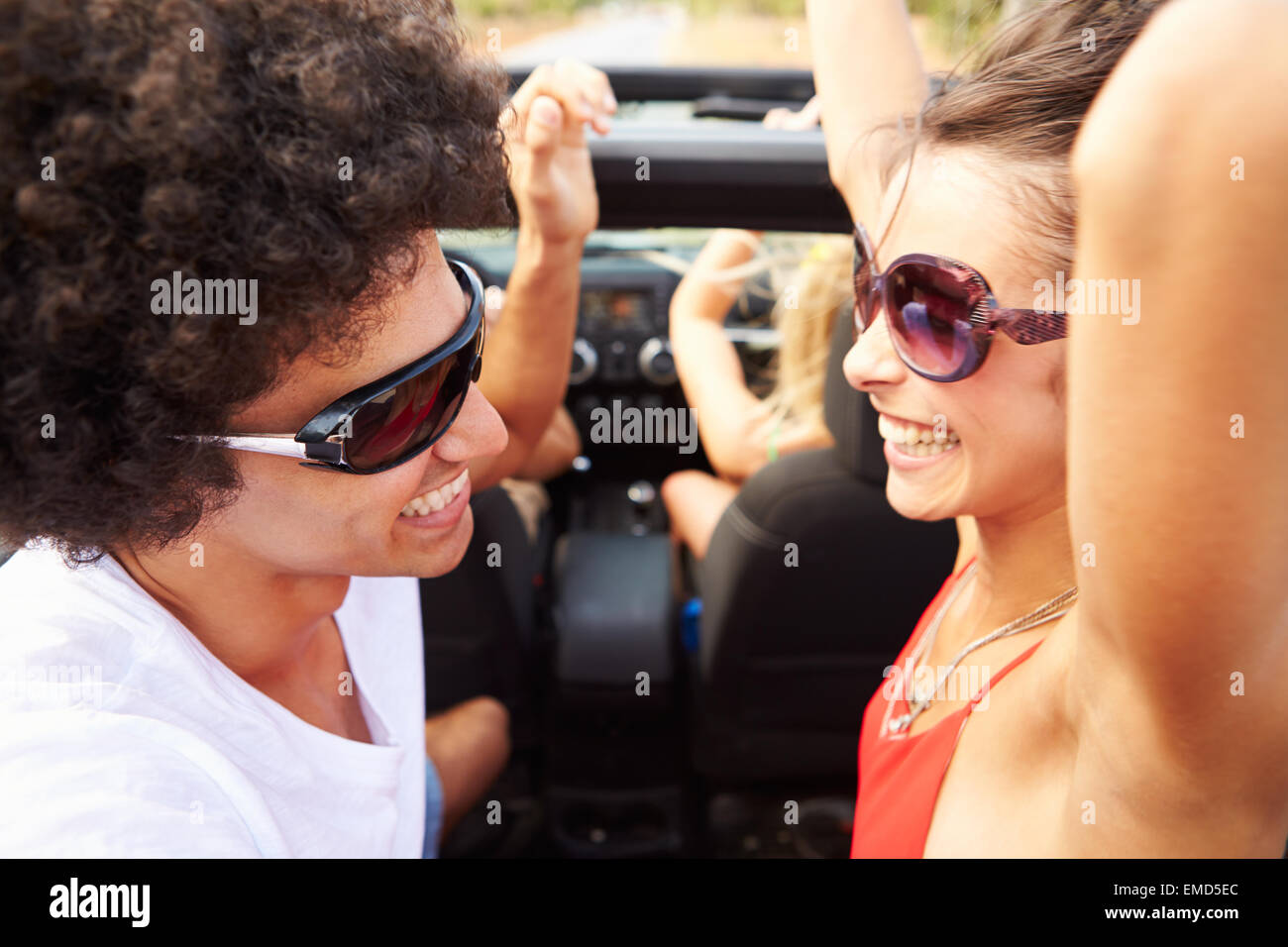 Singing in the car friends hi-res stock photography and images - Alamy