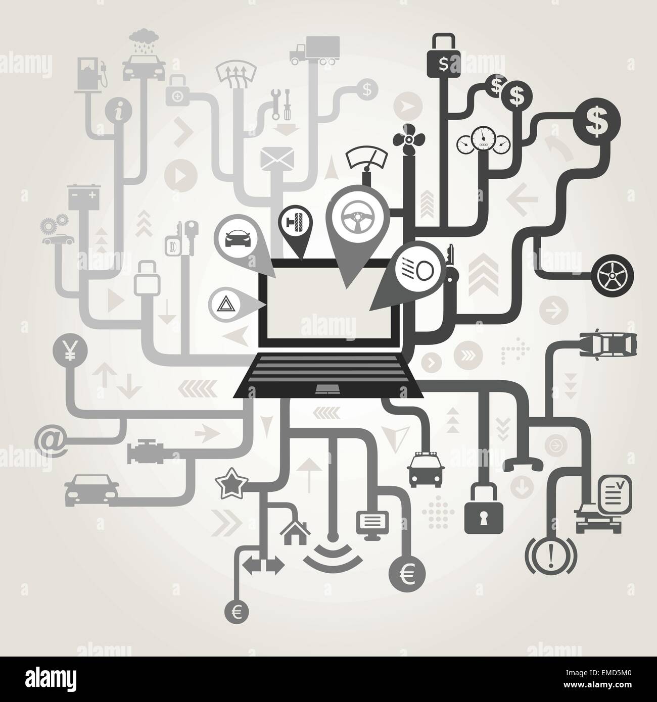 Transport the computer Stock Vector Image & Art - Alamy