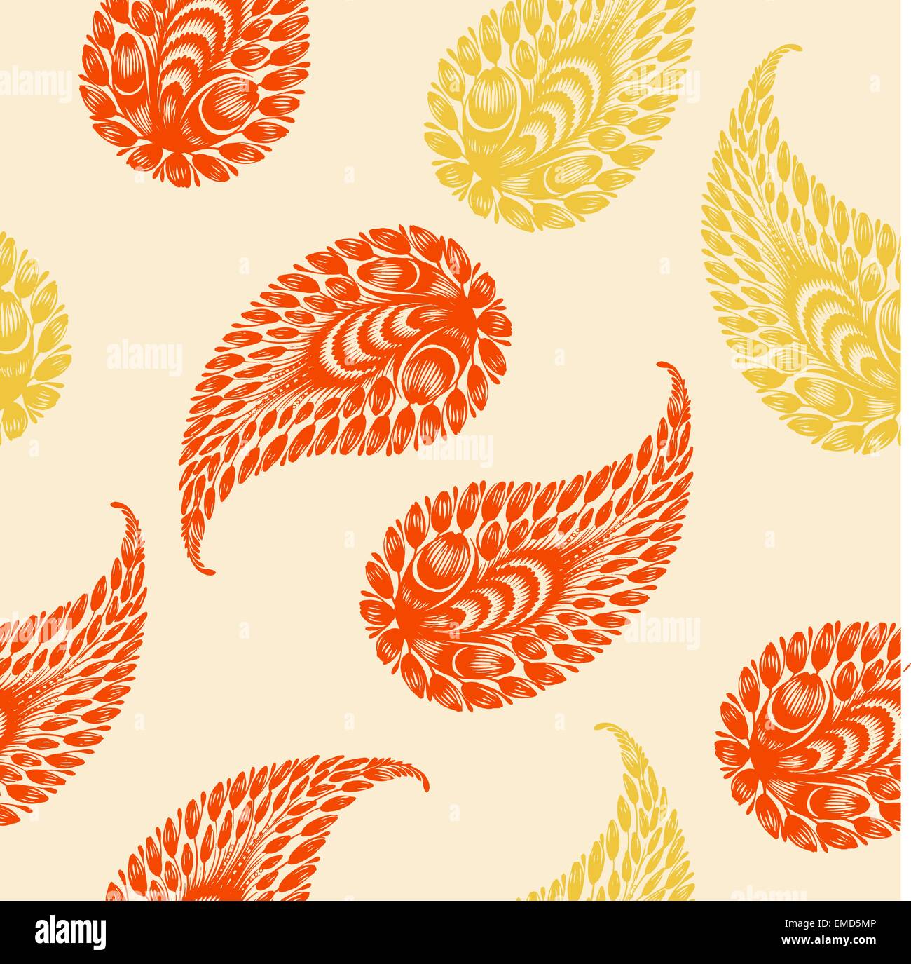 Paisley seamless Stock Vector Images - Alamy