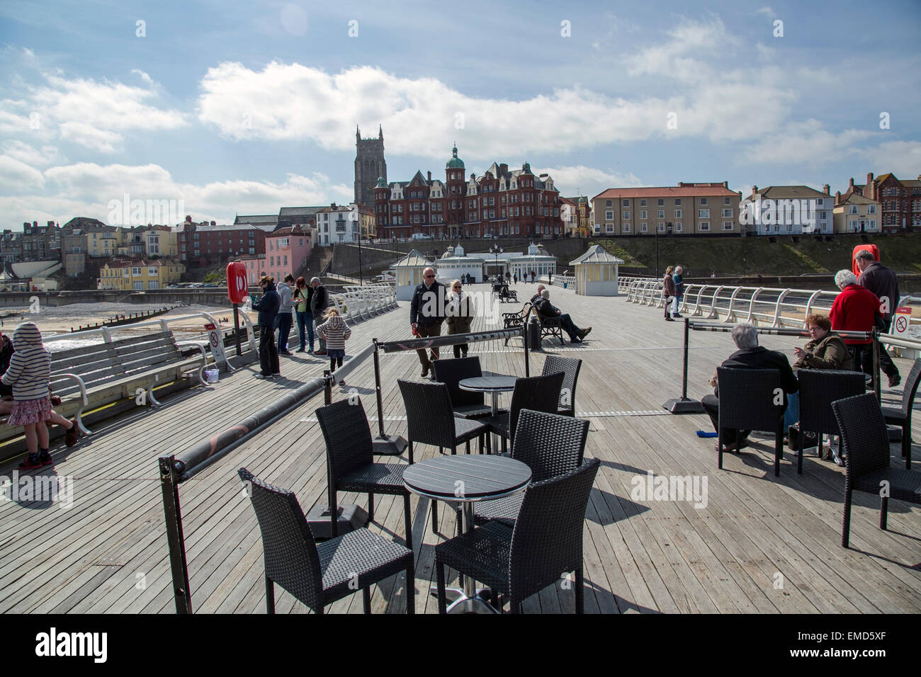 tea on the pier Stock Photo - Alamy