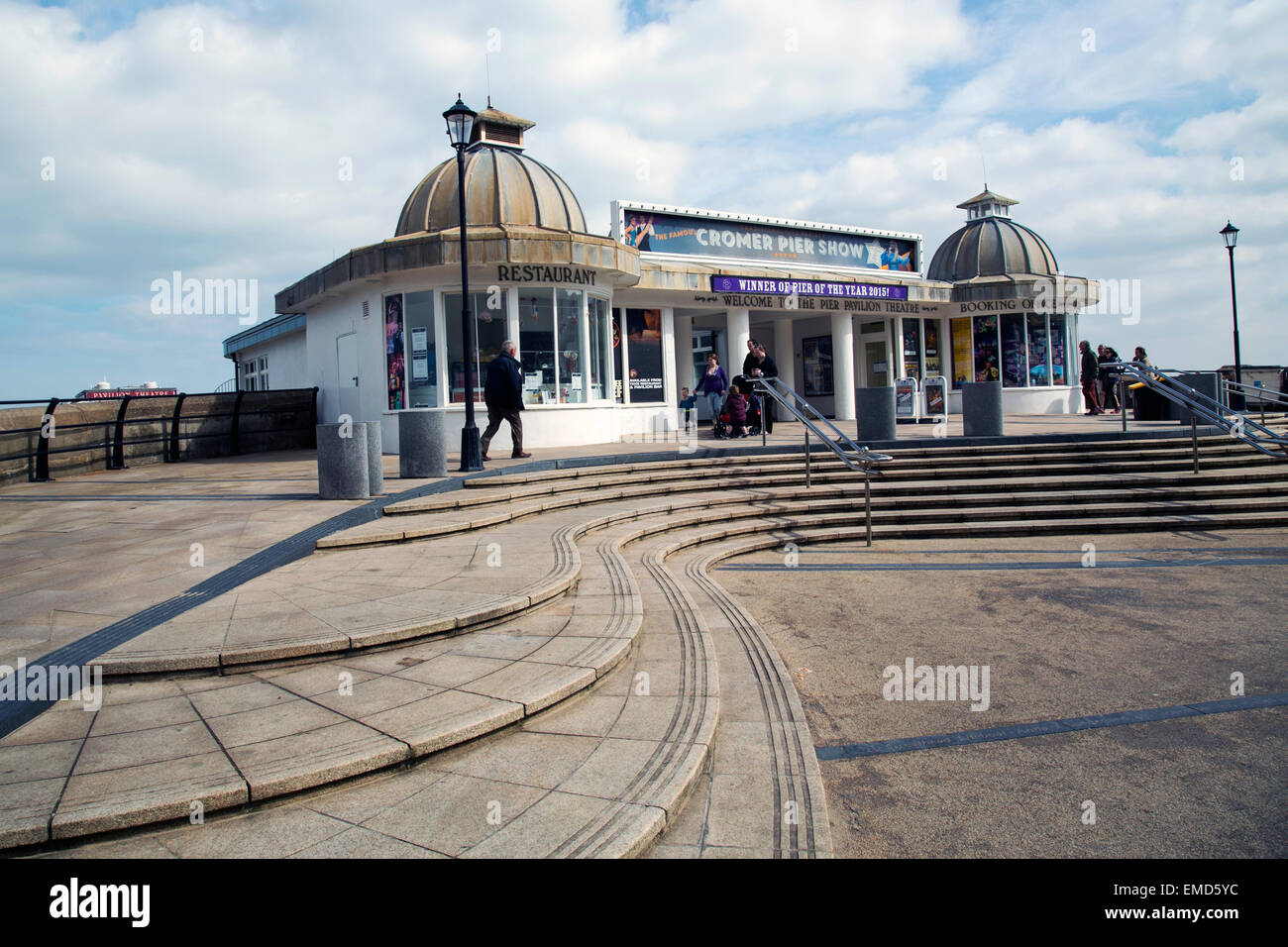 cromer pier entrance Stock Photo - Alamy
