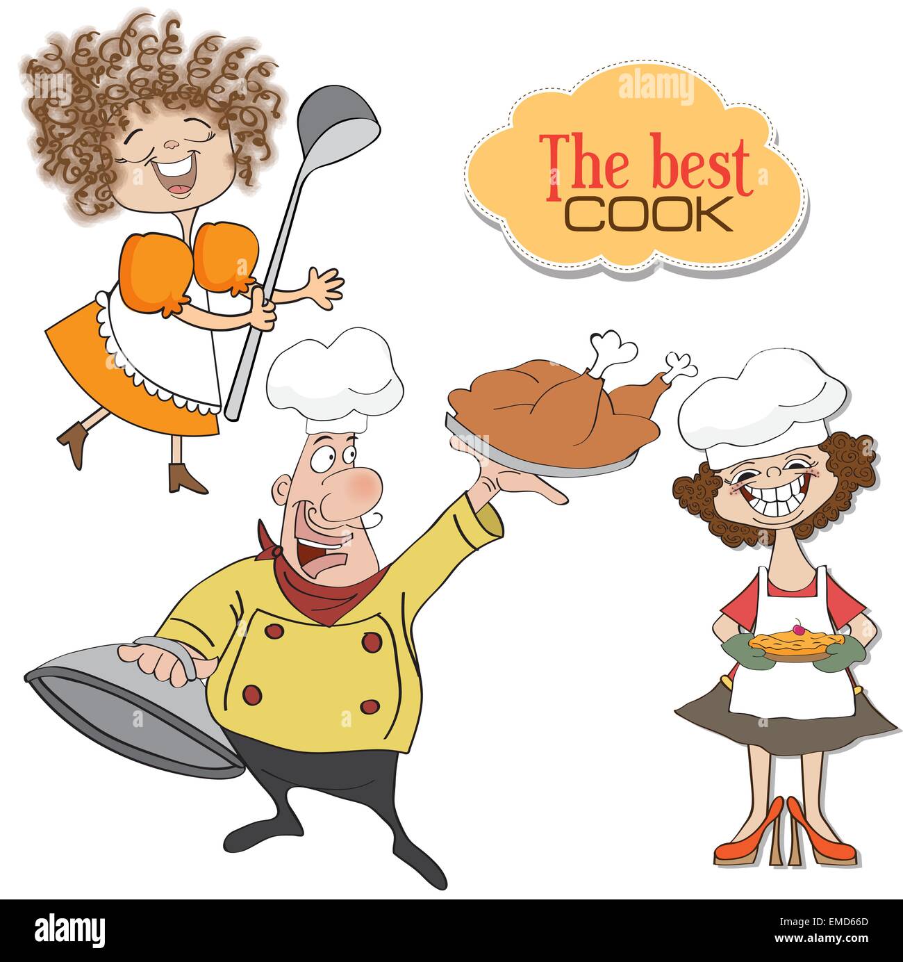 Items chefs collection isolated on white background Stock Vector Image ...