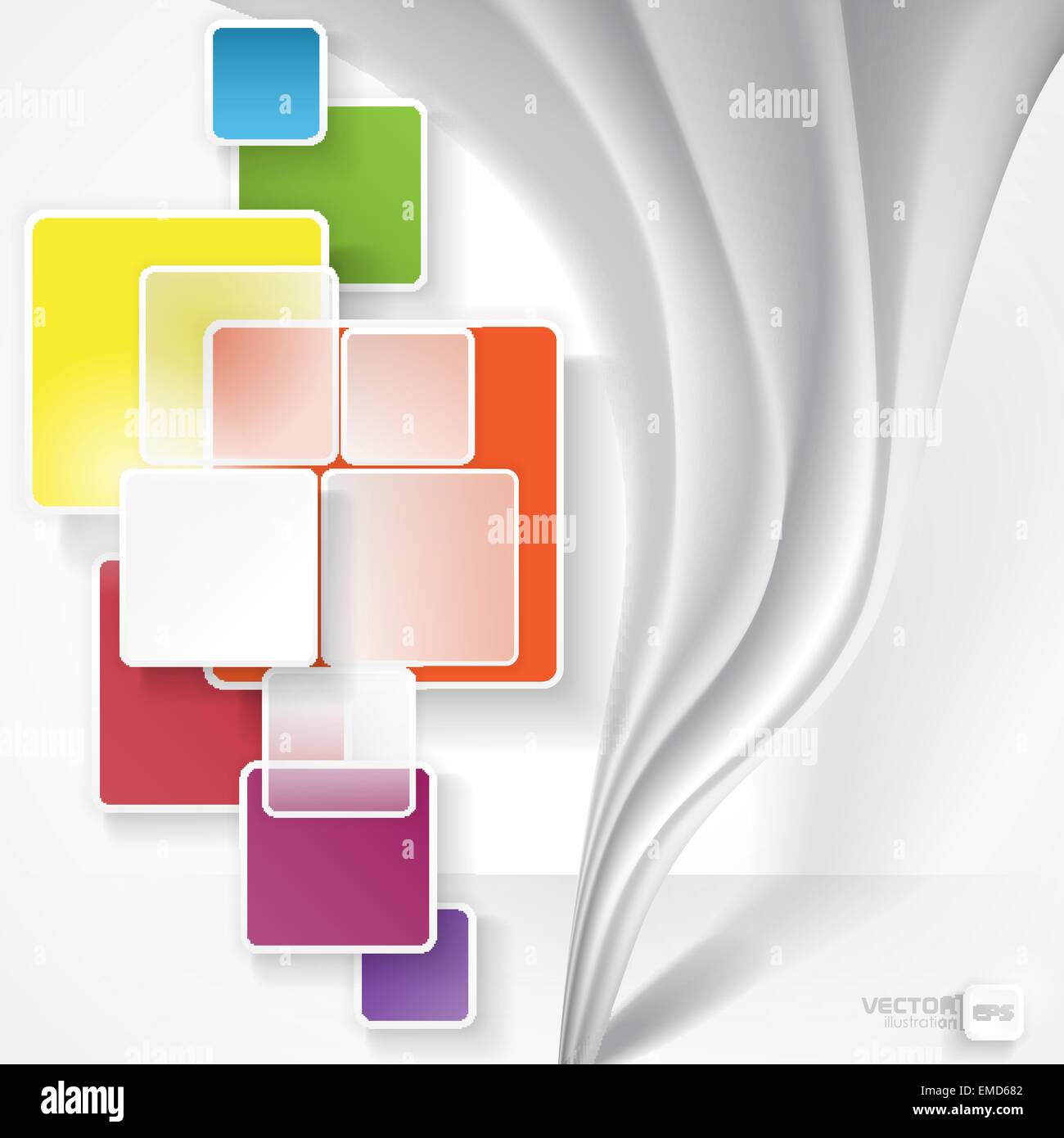 White Square Element Stock Vector Image & Art - Alamy