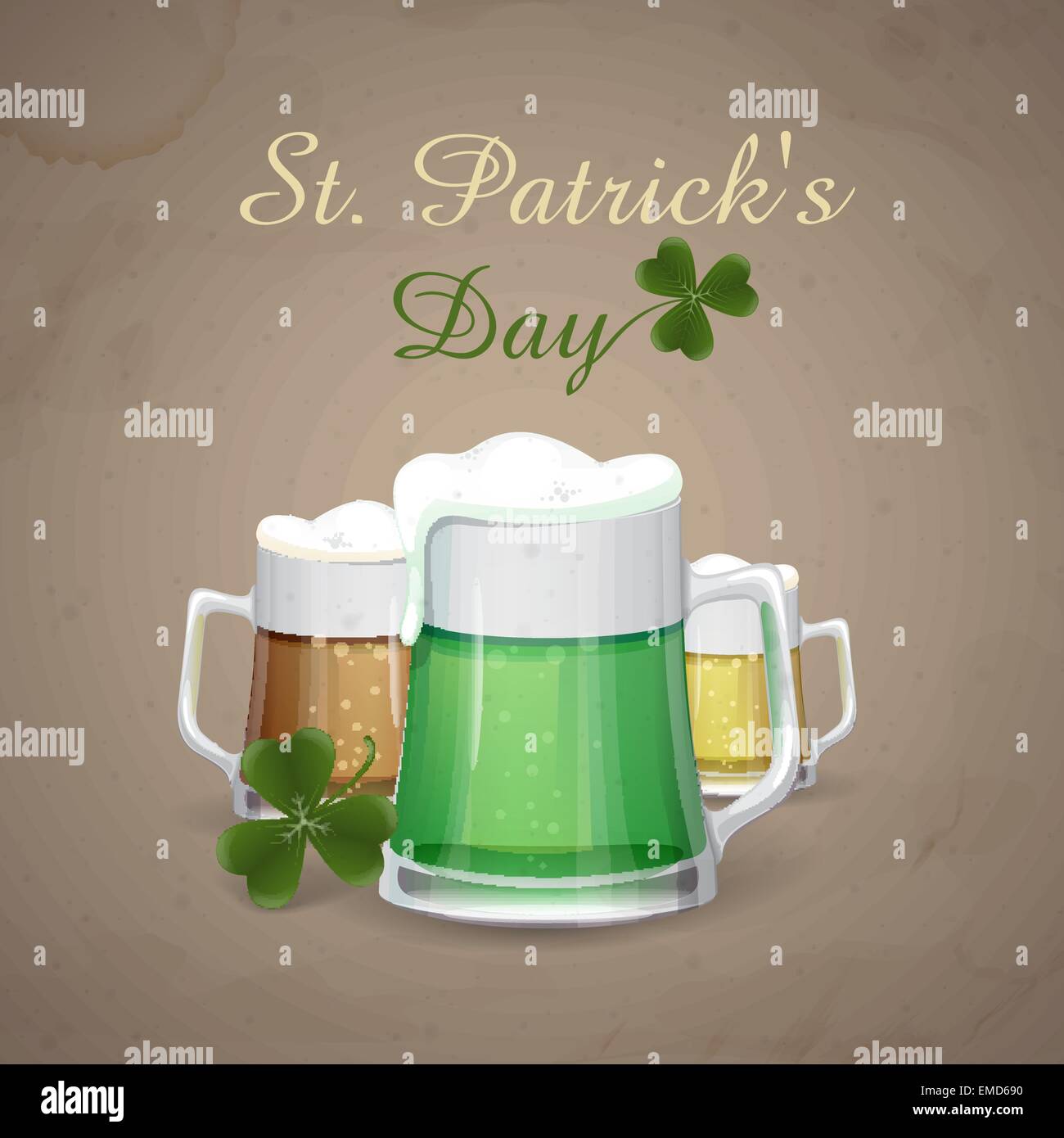 Irish green beer traditional alcohol Stock Vector Images - Alamy
