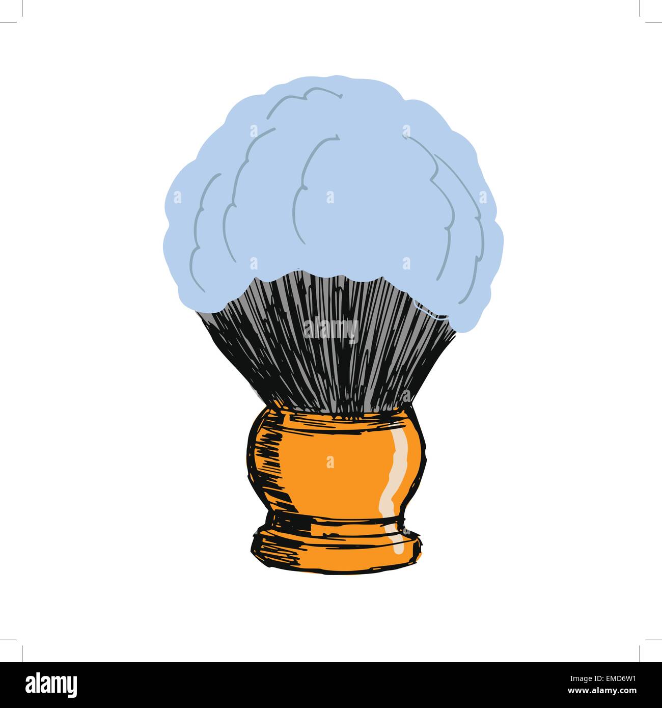 Cartoon man shaving beard razor hi-res stock photography and images - Alamy