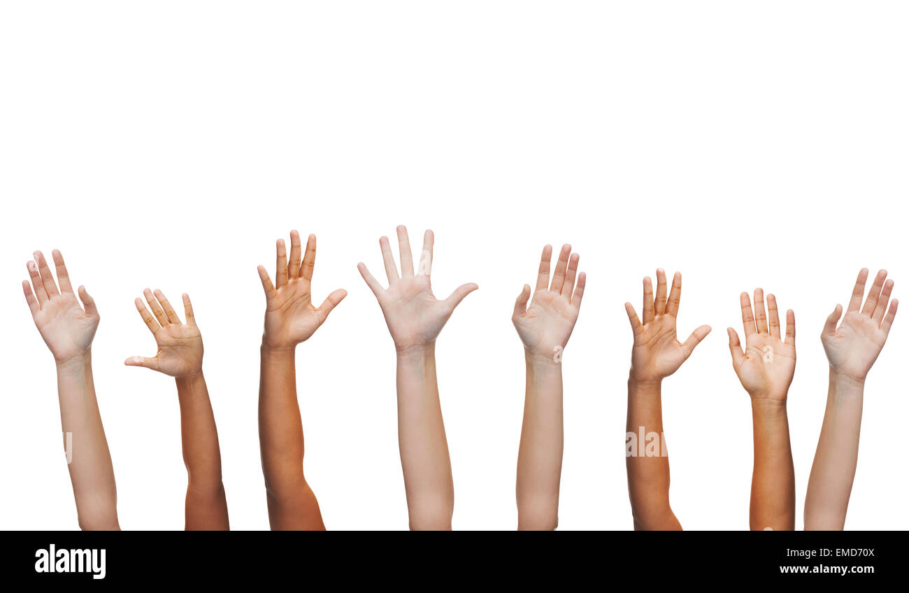 Waving hands hi-res stock photography and images - Alamy