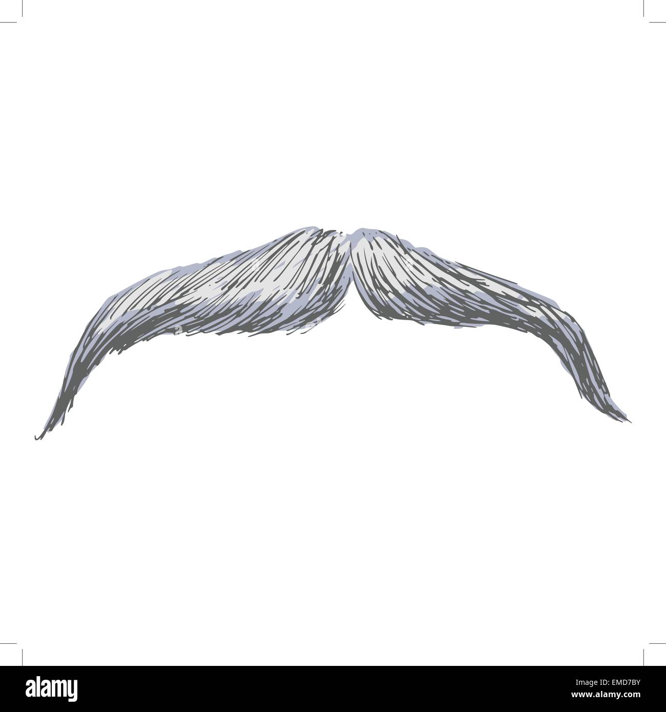 Moustache man cartoon illustration hi-res stock photography and images ...