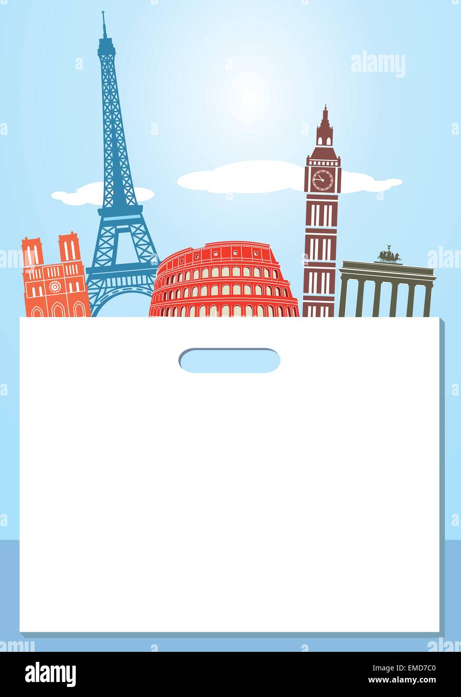 Traveling in europe Stock Vector Images - Alamy