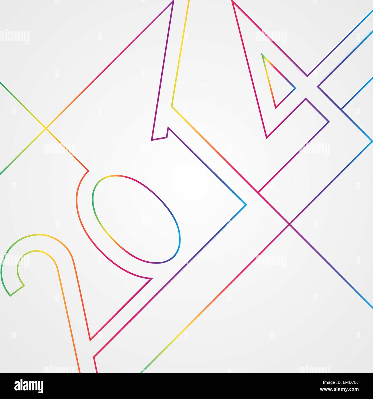 Year 2014 Stock Vector Images - Alamy