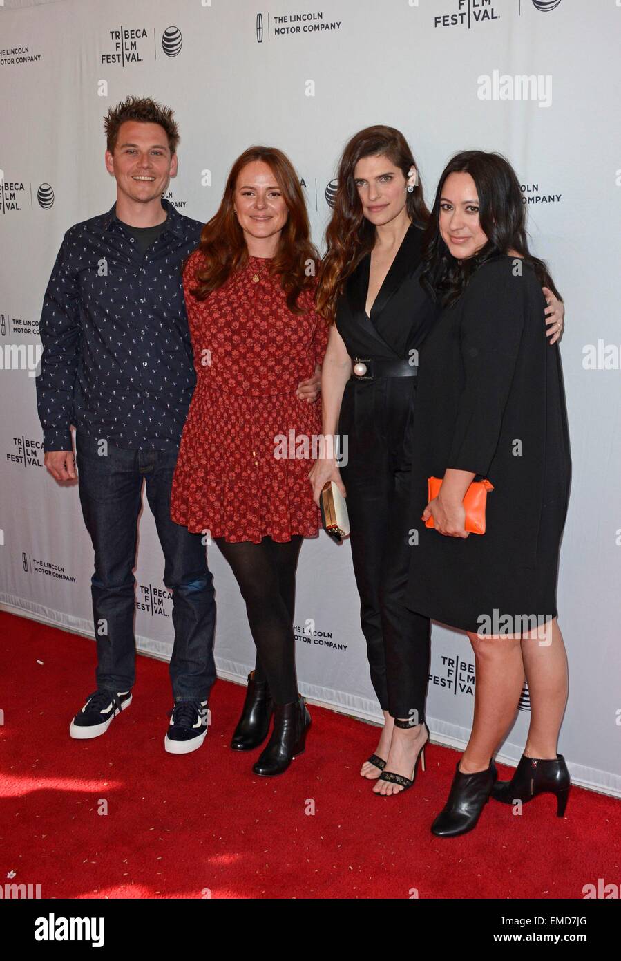 New York, USA. 19th Apr, 2015. James Biddle, Nira Park, Lake Bell ...