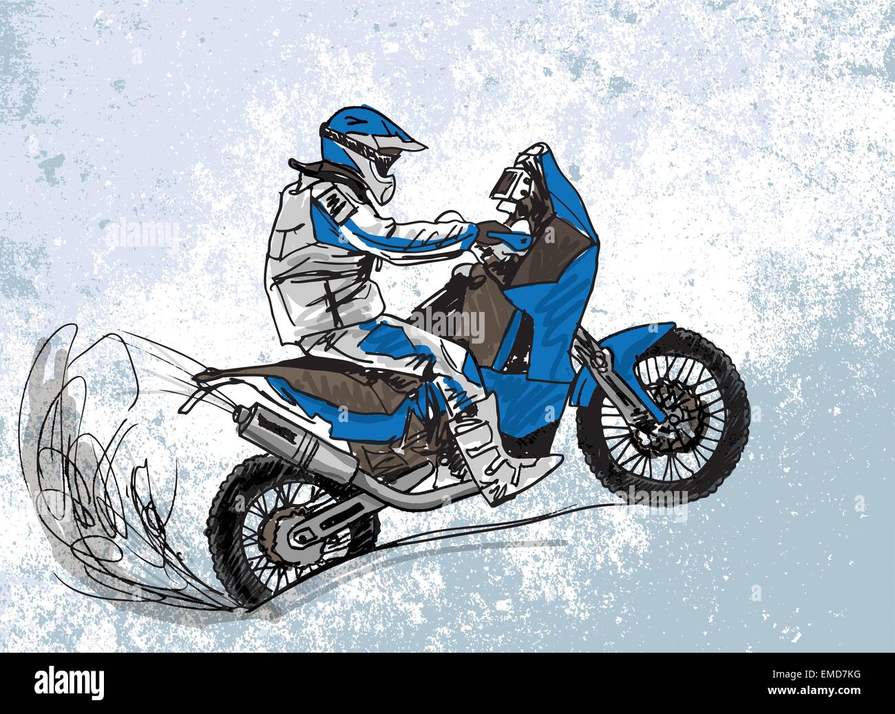 Biker accident Stock Vector Images - Alamy