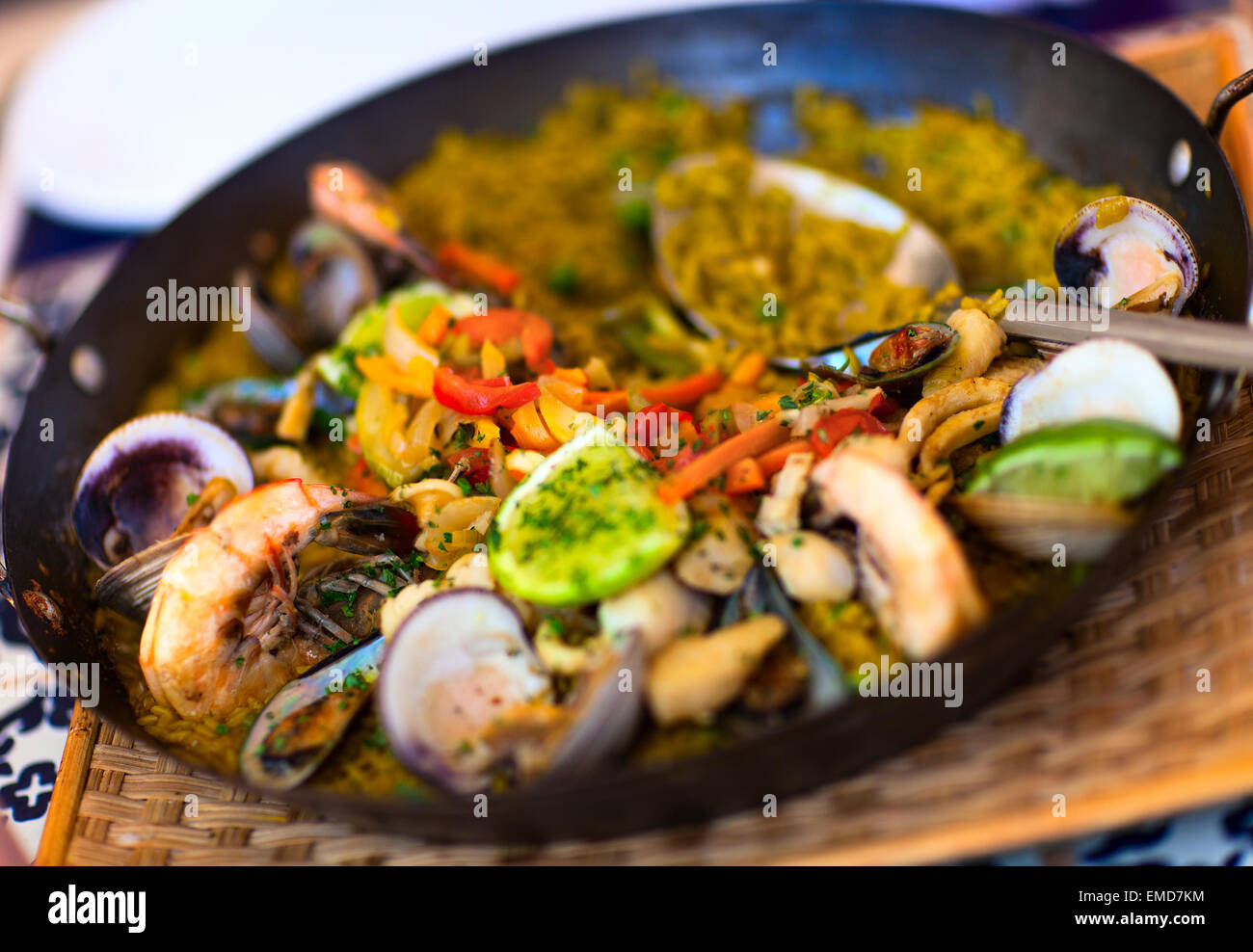 Paella spain restaurant hi-res stock photography and images - Alamy
