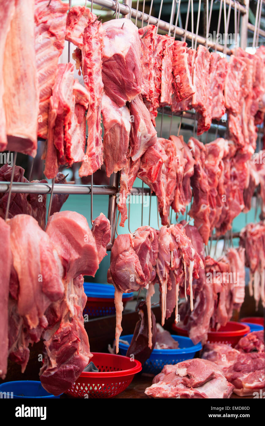 Meat at market Stock Photo - Alamy