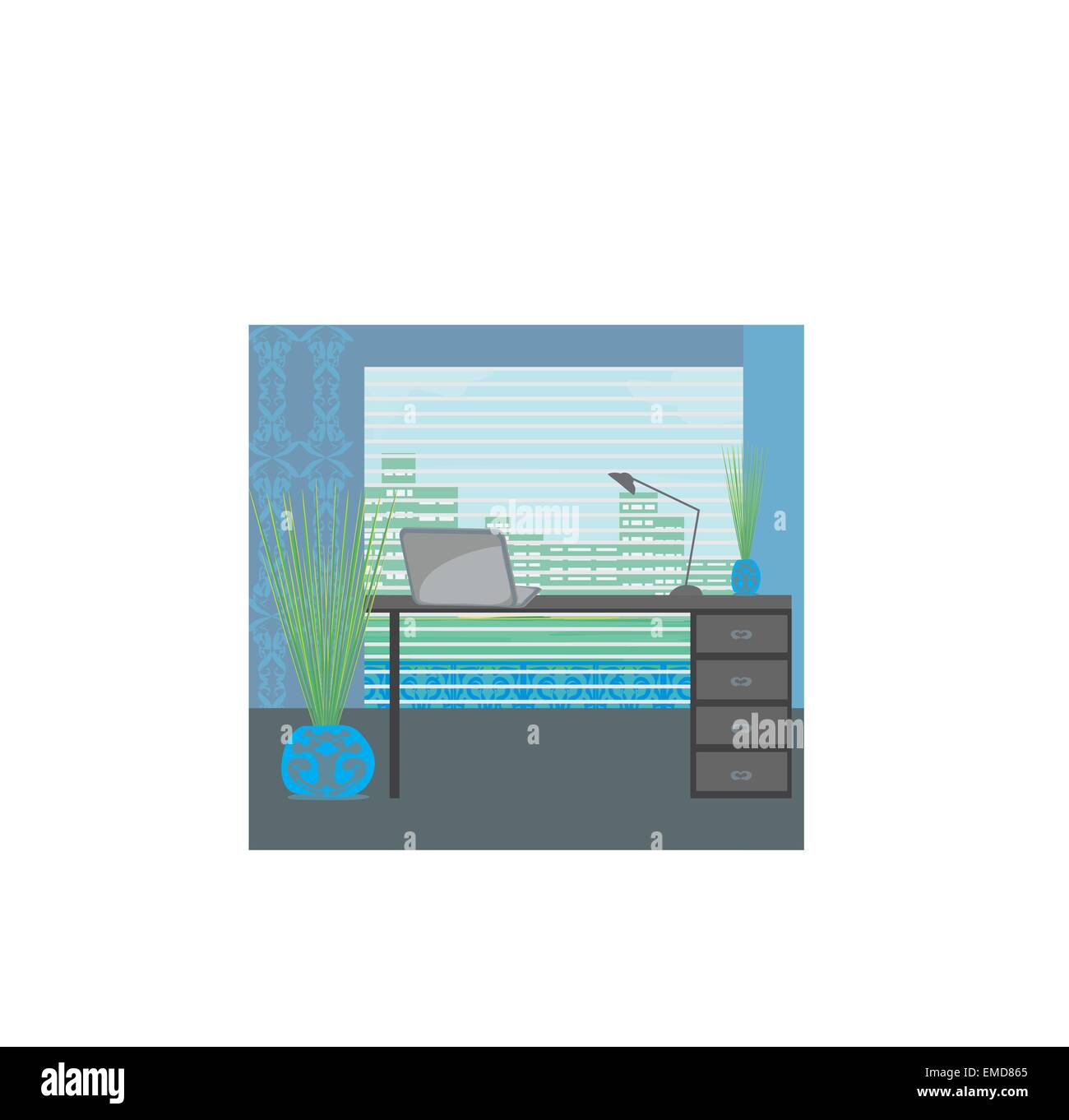 Office finance illustration Stock Vector Images - Alamy