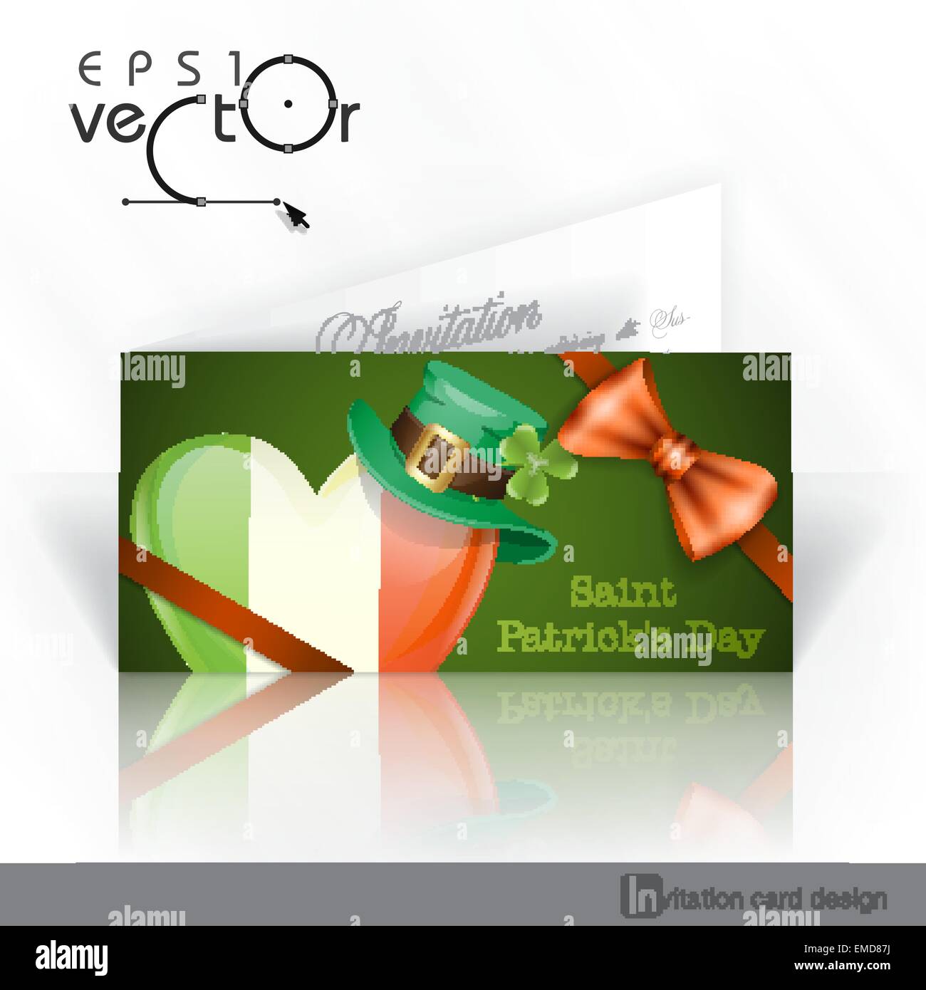 Paper heart shape folded Stock Vector Images - Alamy