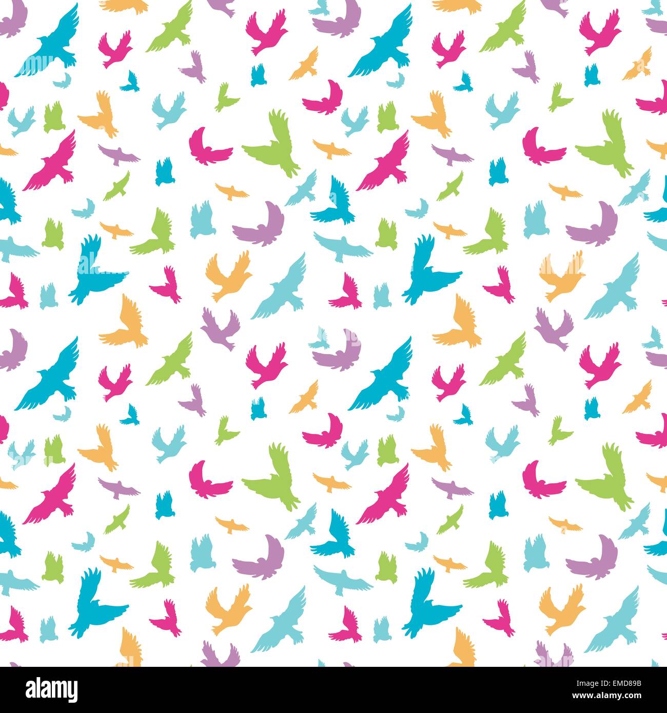 Birds flying in pattern Stock Vector Images - Alamy