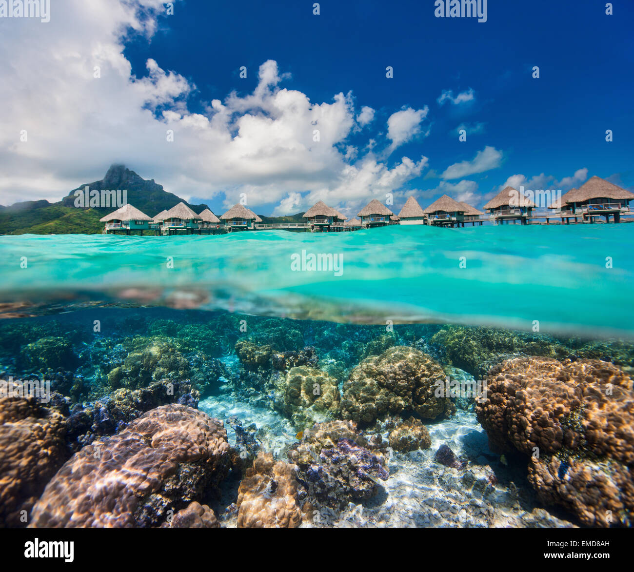 Above water bungalow hi-res stock photography and images - Alamy