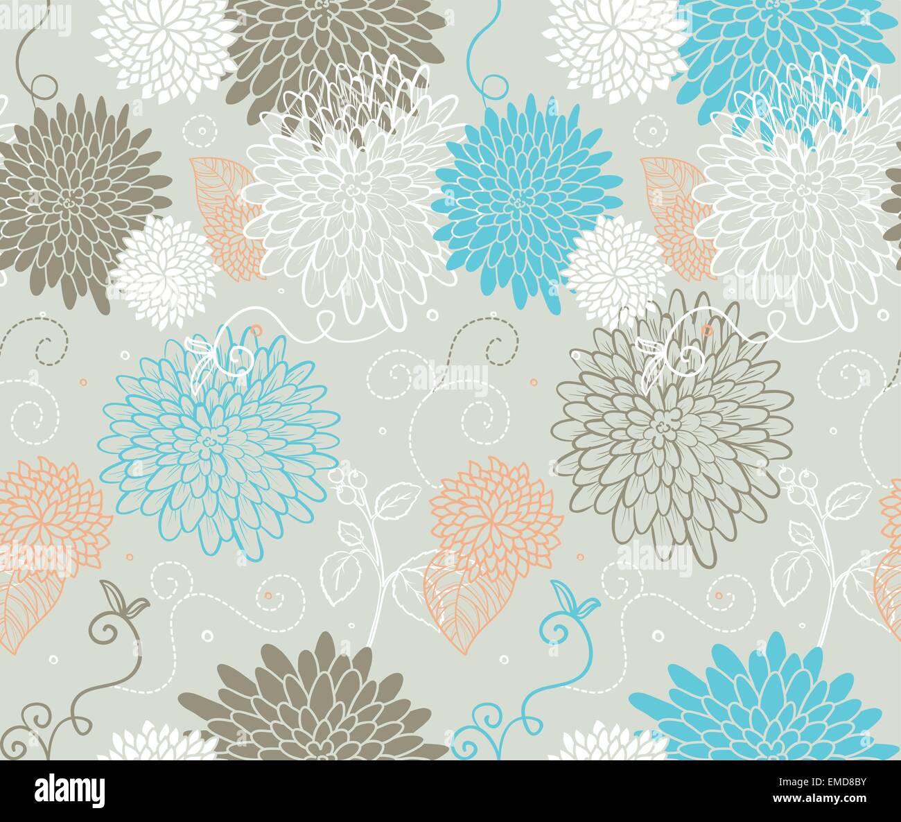 Seamless floral pattern Stock Vector Image & Art - Alamy