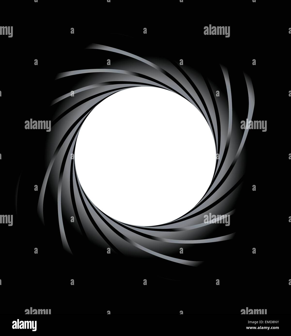 Gun barrel rifled Stock Vector Images - Alamy