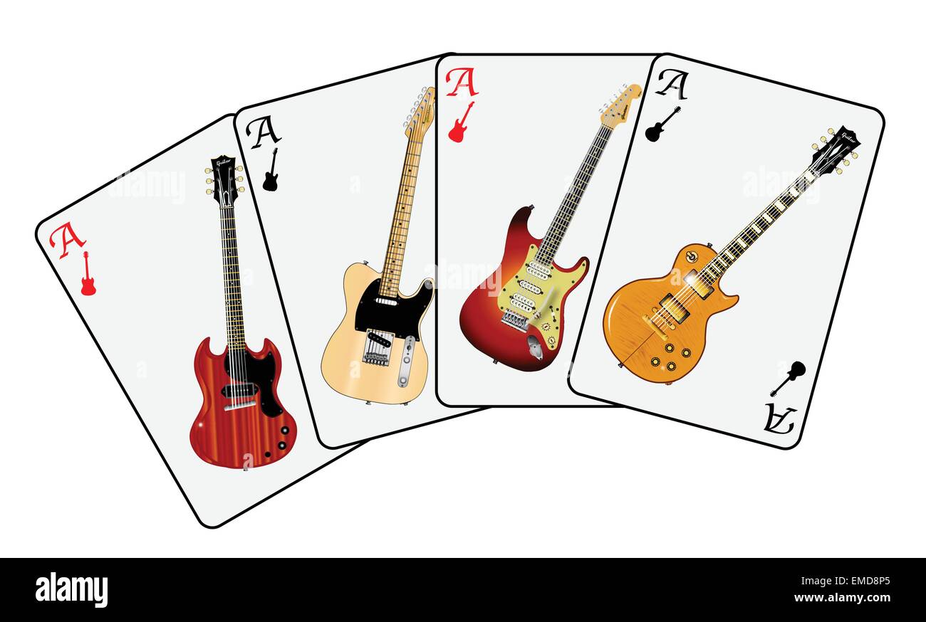 Hand playing guitar Stock Vector Images - Alamy