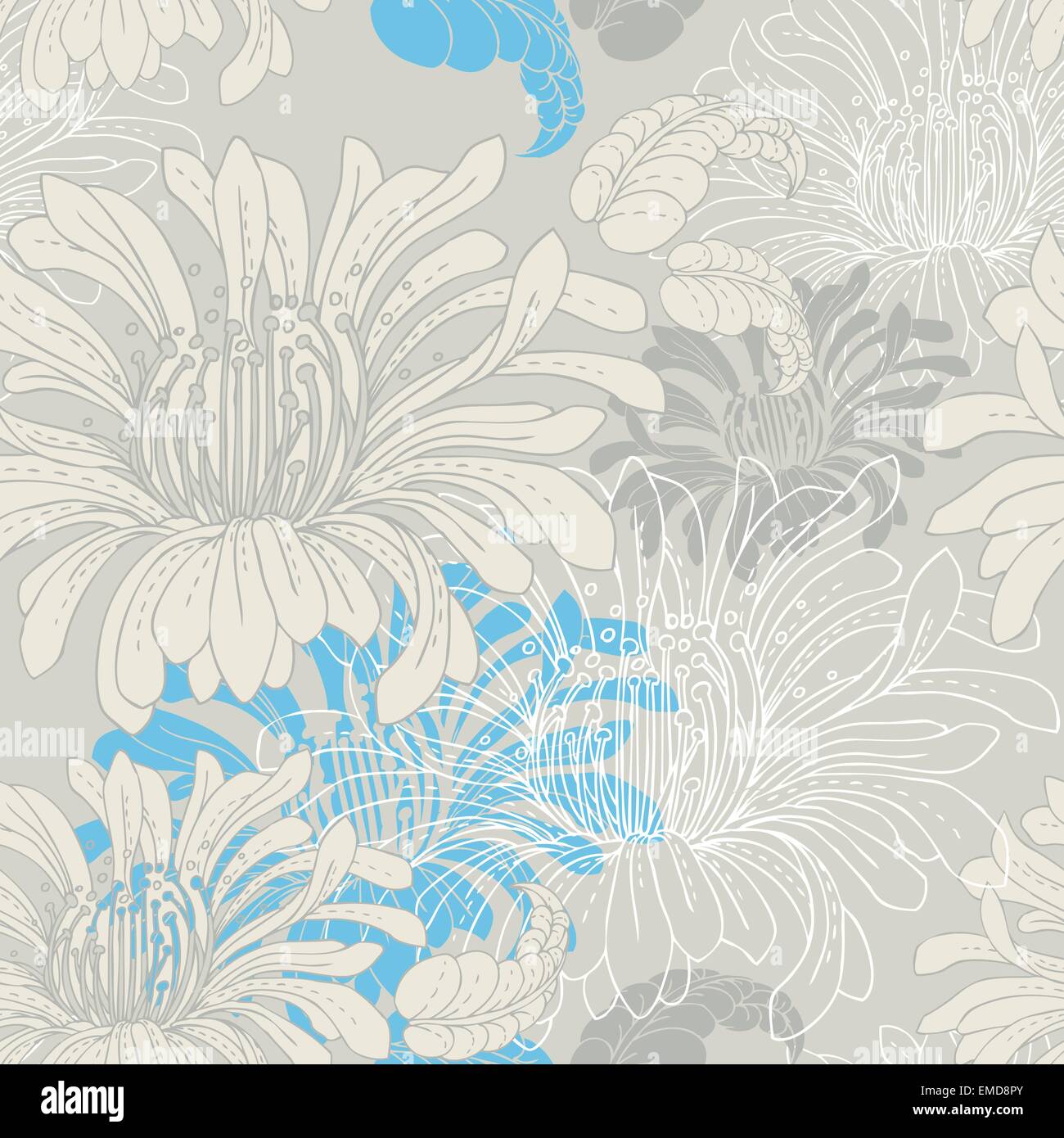 Seamless floral pattern Stock Vector Image & Art - Alamy