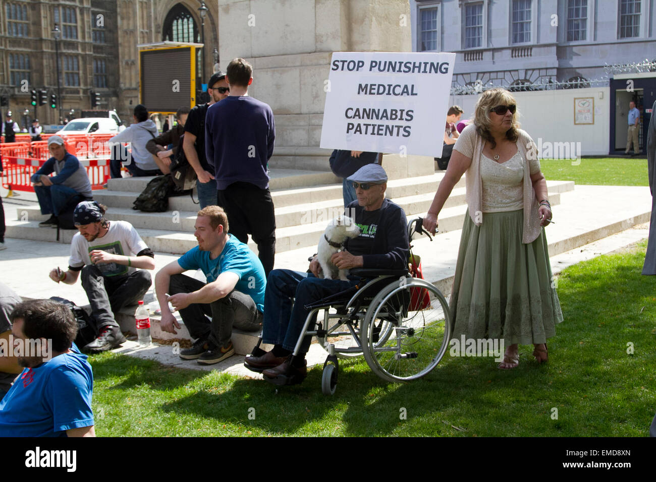 Westminster, London, UK. 20th April, 2015. Supporters members of London ...