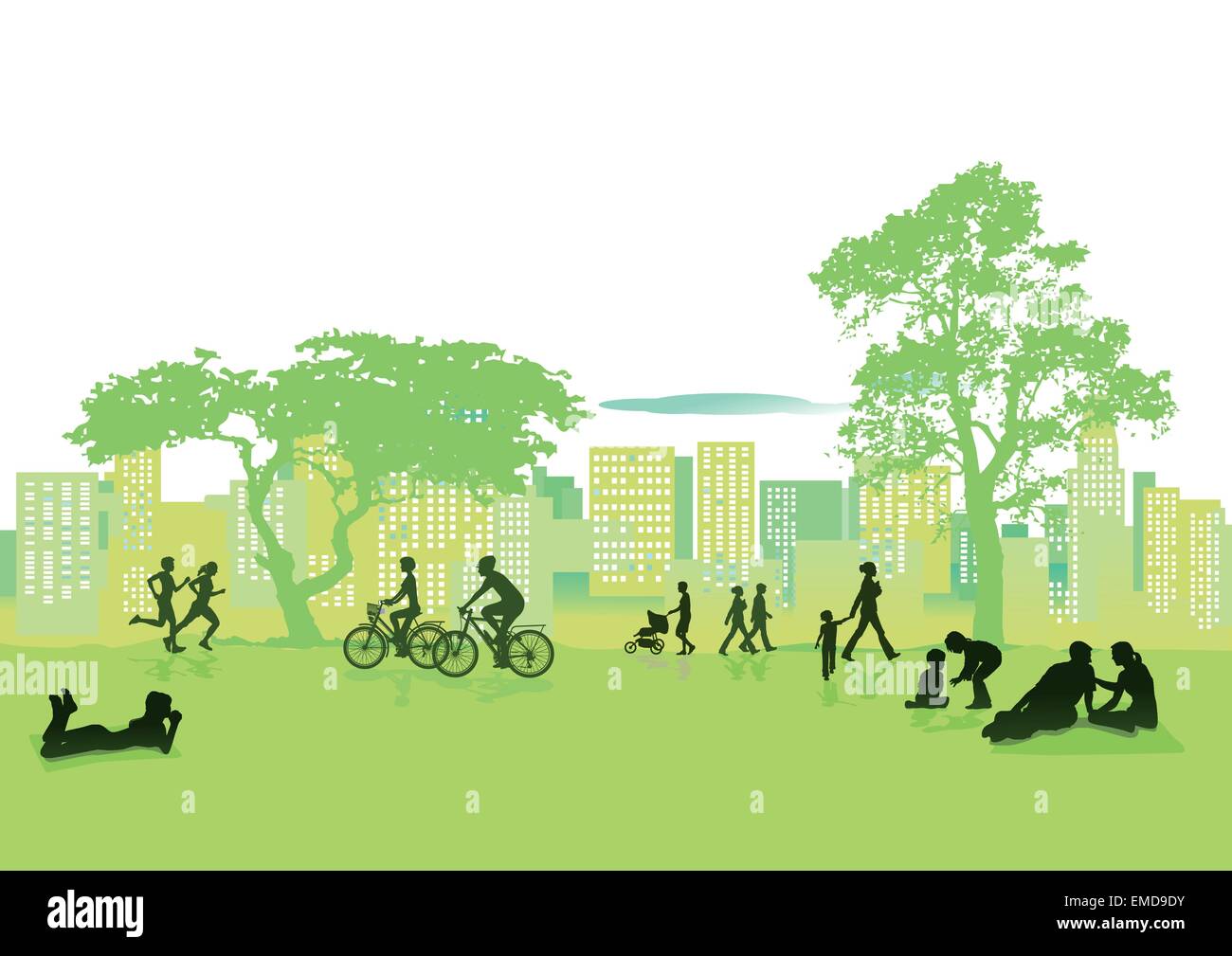 Summer fun man woman Stock Vector Images - Alamy