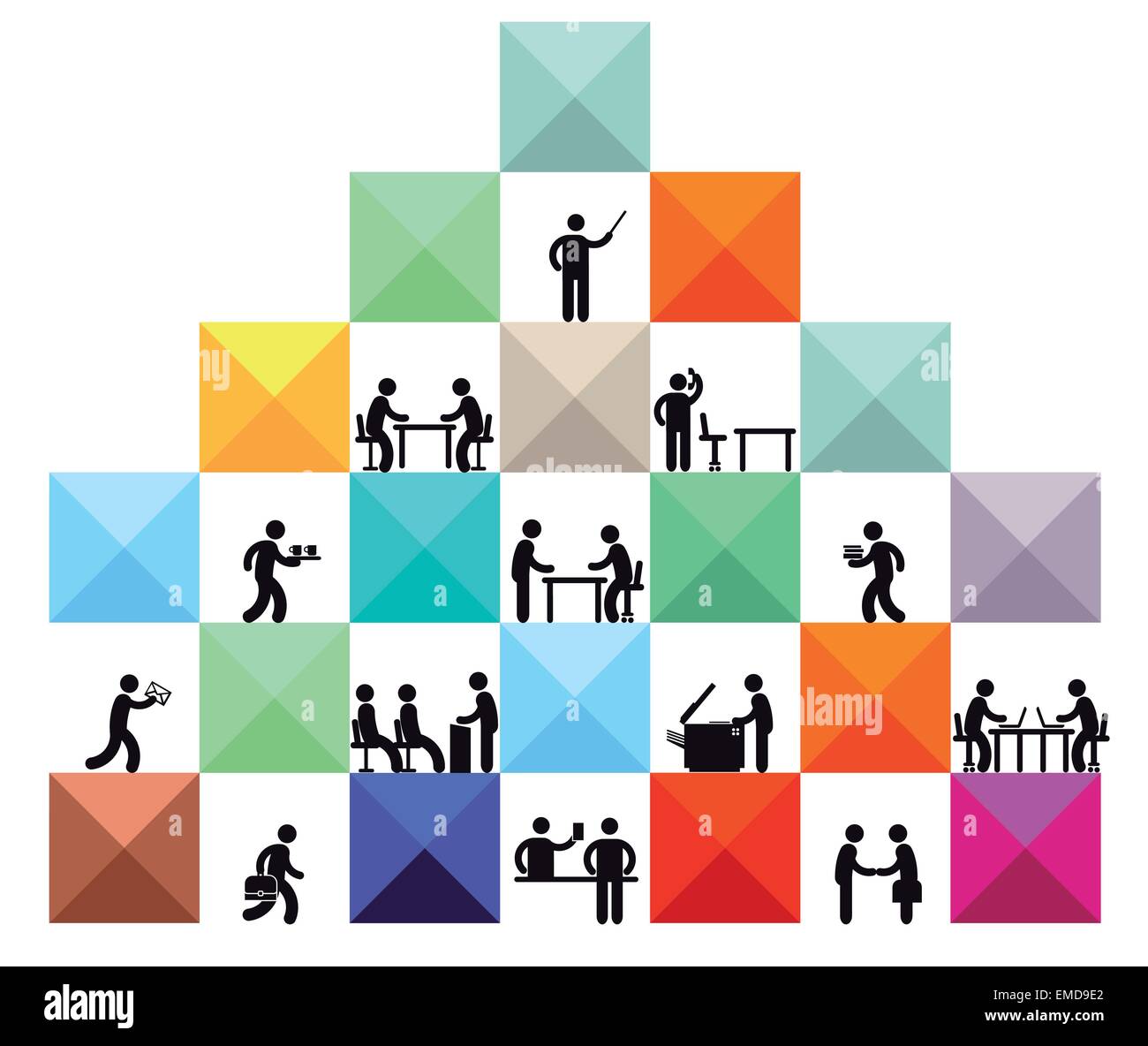 Workplace pictogram hi-res stock photography and images - Alamy
