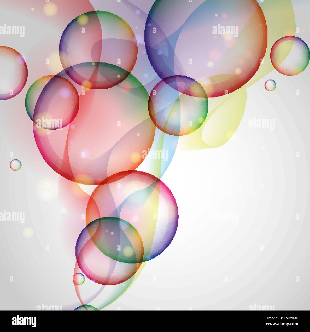 Colorful Glowing Bubbles Background Stock Vector Image & Art - Alamy