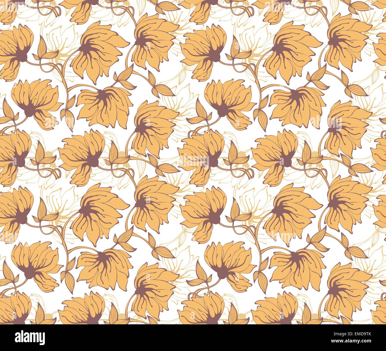 Seamless floral pattern Stock Vector Image & Art - Alamy