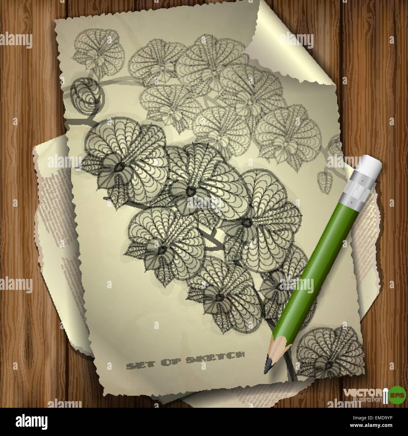 Set of Hand Drawn Various Elements Stock Vector Image & Art - Alamy